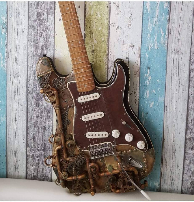 Steampunk gitara :: Domi GABRIEL ART